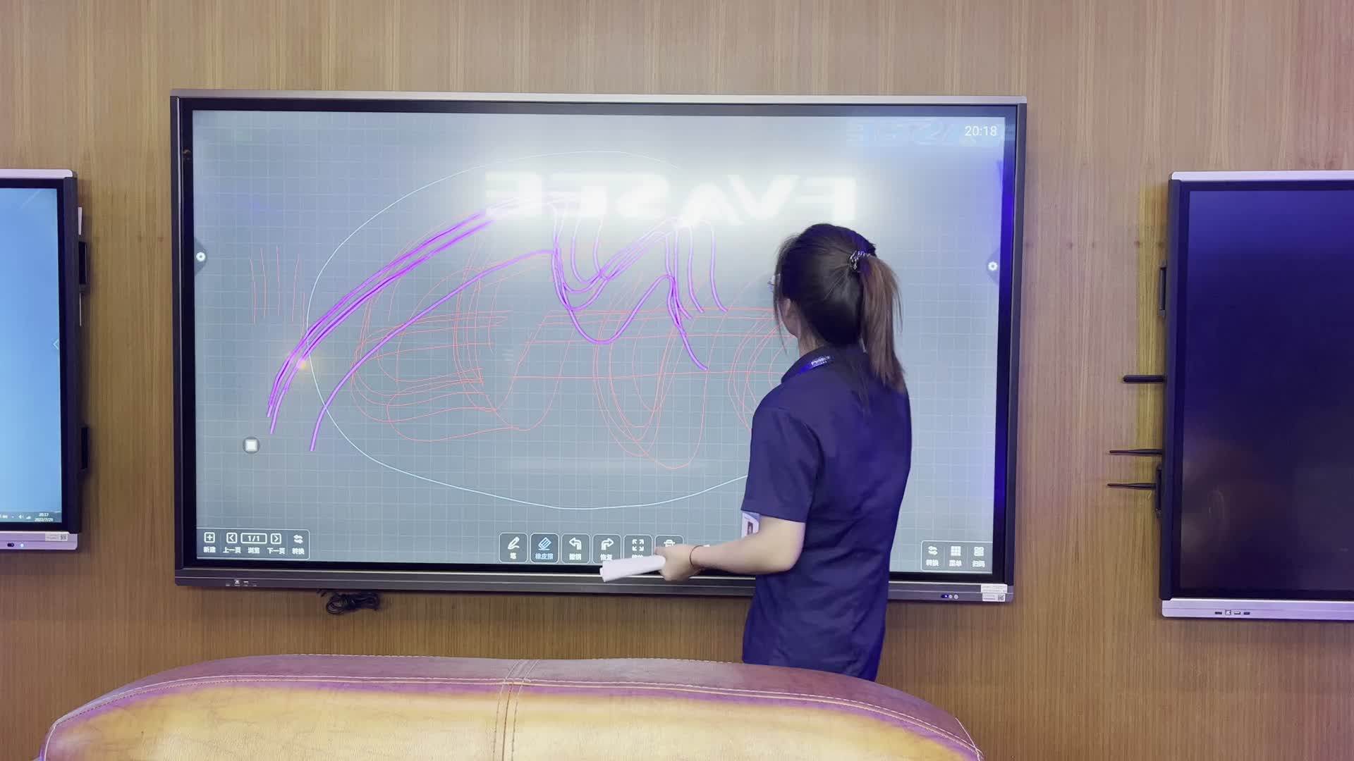 High-quality 65 Inch Interactive Flat Panel Size Interactive Smart ...