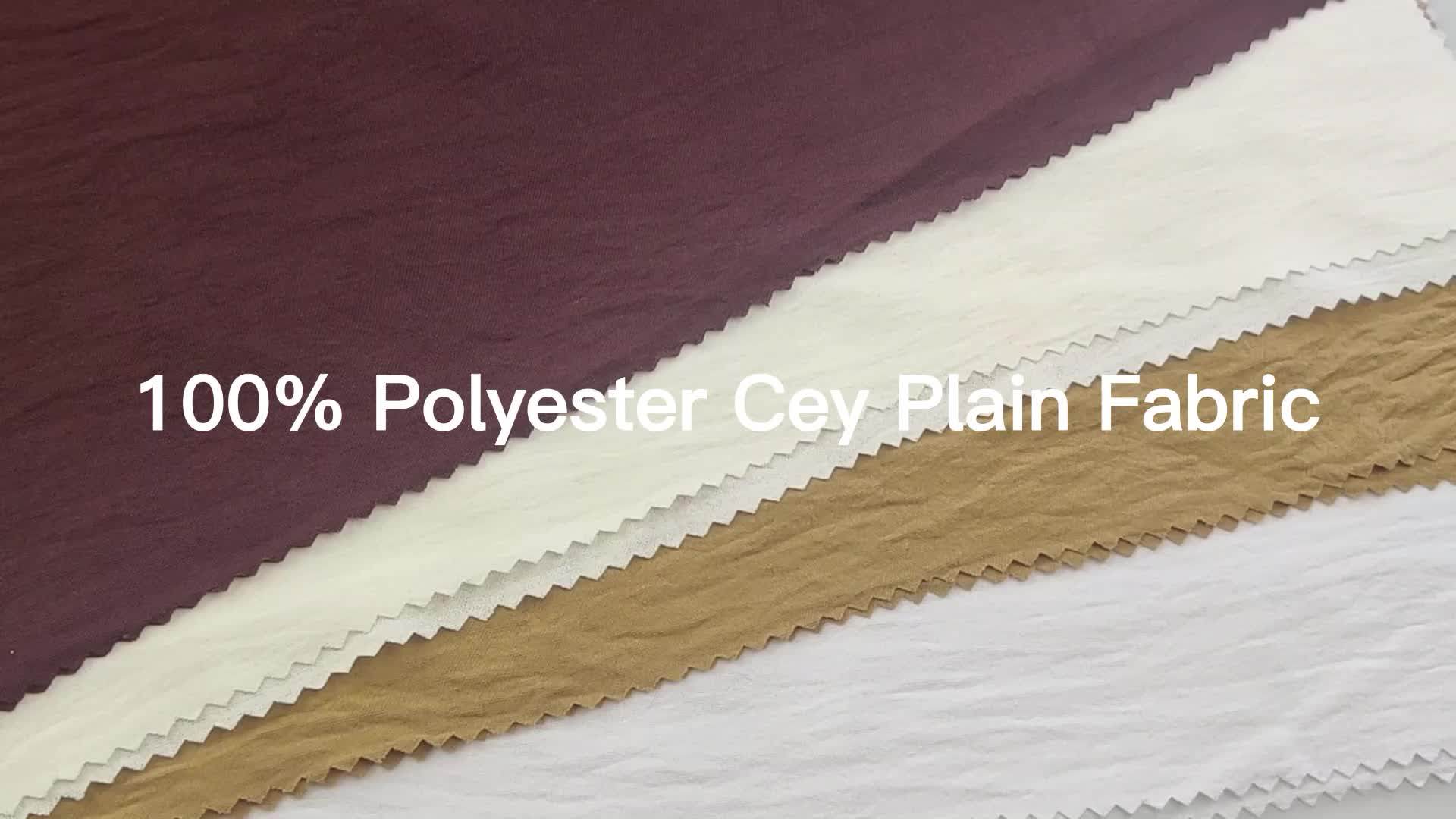 Hot Sale 180d Cey Crepe Airflow Woven 100% Polyester Crinkle Crushed ...