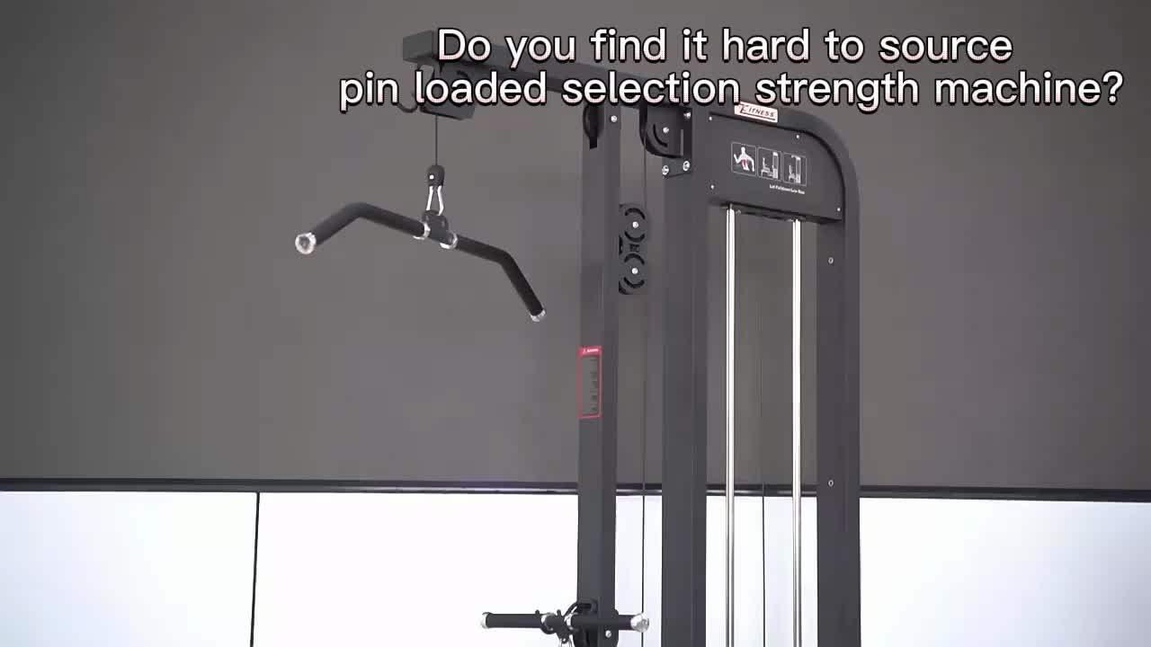 China Gym Equipment Pin Load Selection Machines Lat Pulldown Seated Low ...