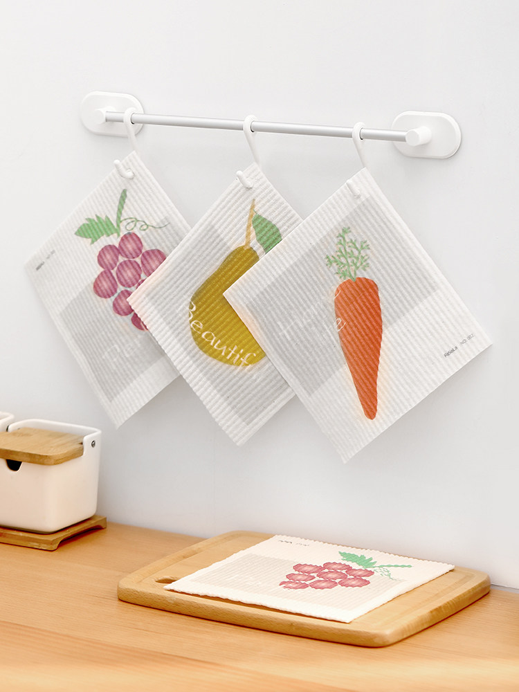 FaSoLa wood pulp cotton rag kitchen dishwashing cloth housekeeping ...