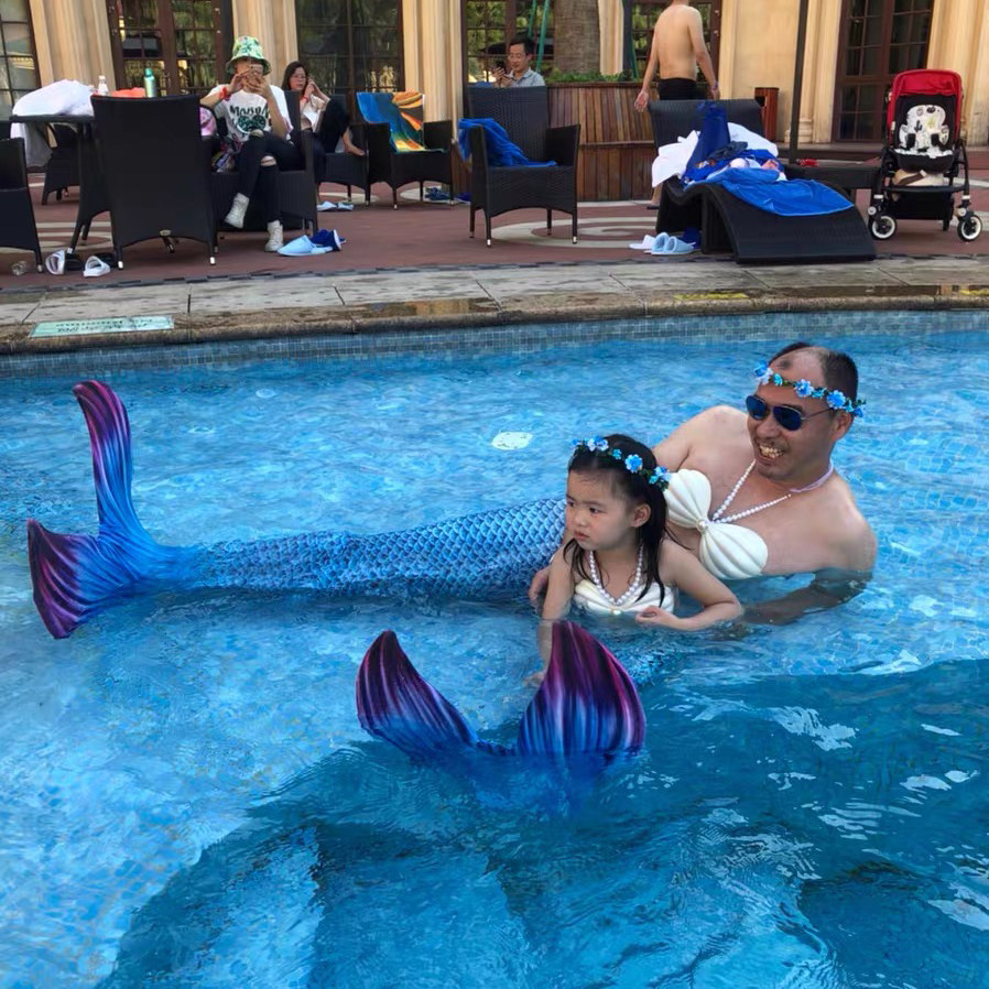 (High-end)MERMAID MERMAID TAIL FISH TAIL PRINCESS SKIRT SWIMSUIT girl ...