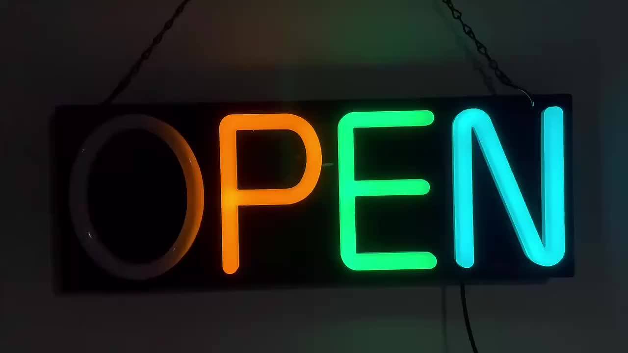 Customizable Led Luminous Sign Billboard Word Open Bar Signboard Burger ...