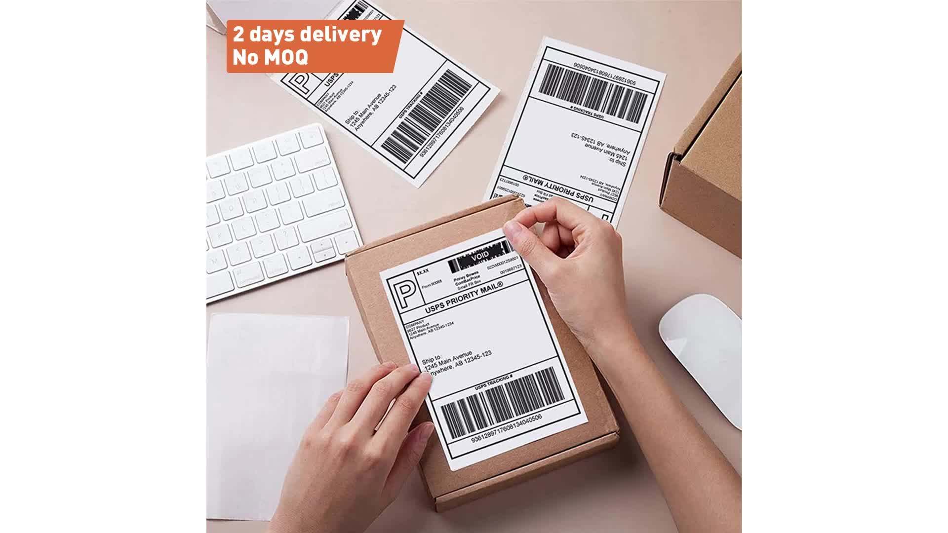 Manufacturer Self Adhesive Waterproof Label Roll Direct Thermal Label ...