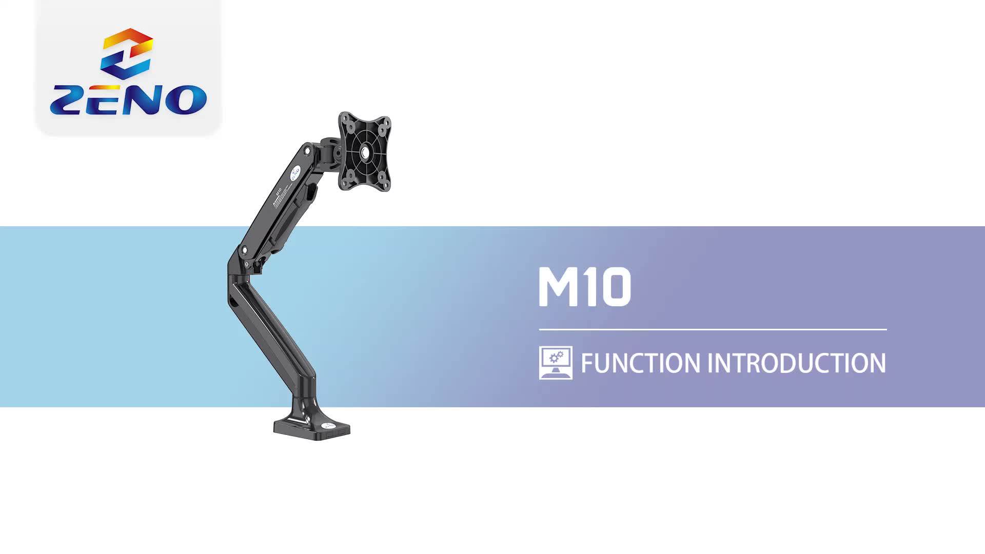 Zeno M10 Gas Spring Laptop Single Monitor Desk Mount Bracket Height ...