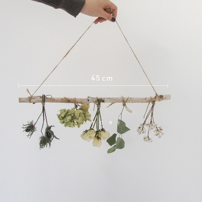 satori original upside-down dried flower wall decoration art home ...