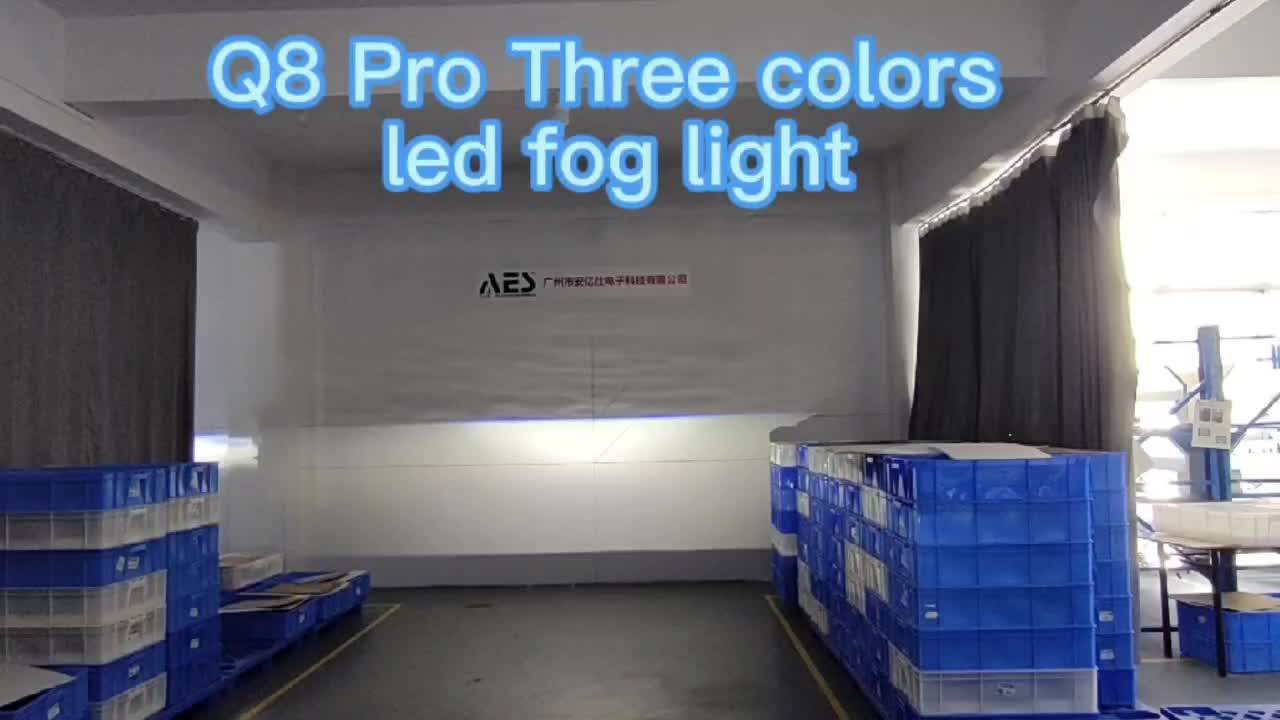 Aes Q8 Pro Tricolor Bi Led Fog Light Projector Lens For Cat Retrofit ...