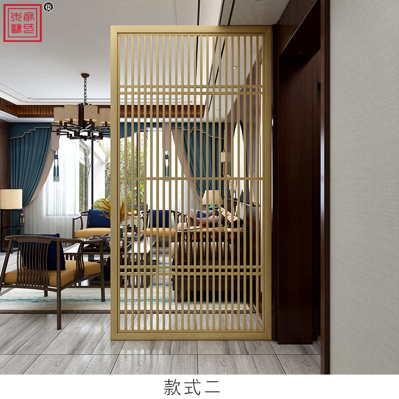 [USD 51.07] Dongyang wood carving new Chinese screen partition Living ...