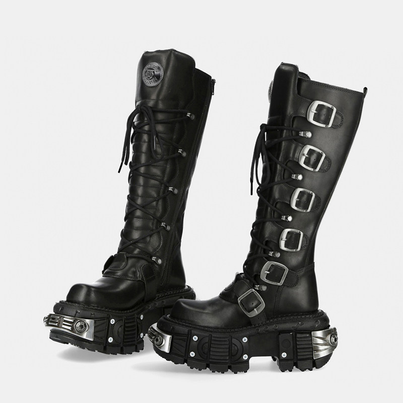 25 years most 🔥 Heavy metal platform thigh-high boots: a cyberpunk hot ...