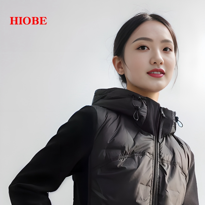 【商場】HIOBE女裝輕薄款羽絨服女修身連帽戶外運動休閒短款外套-Taobao