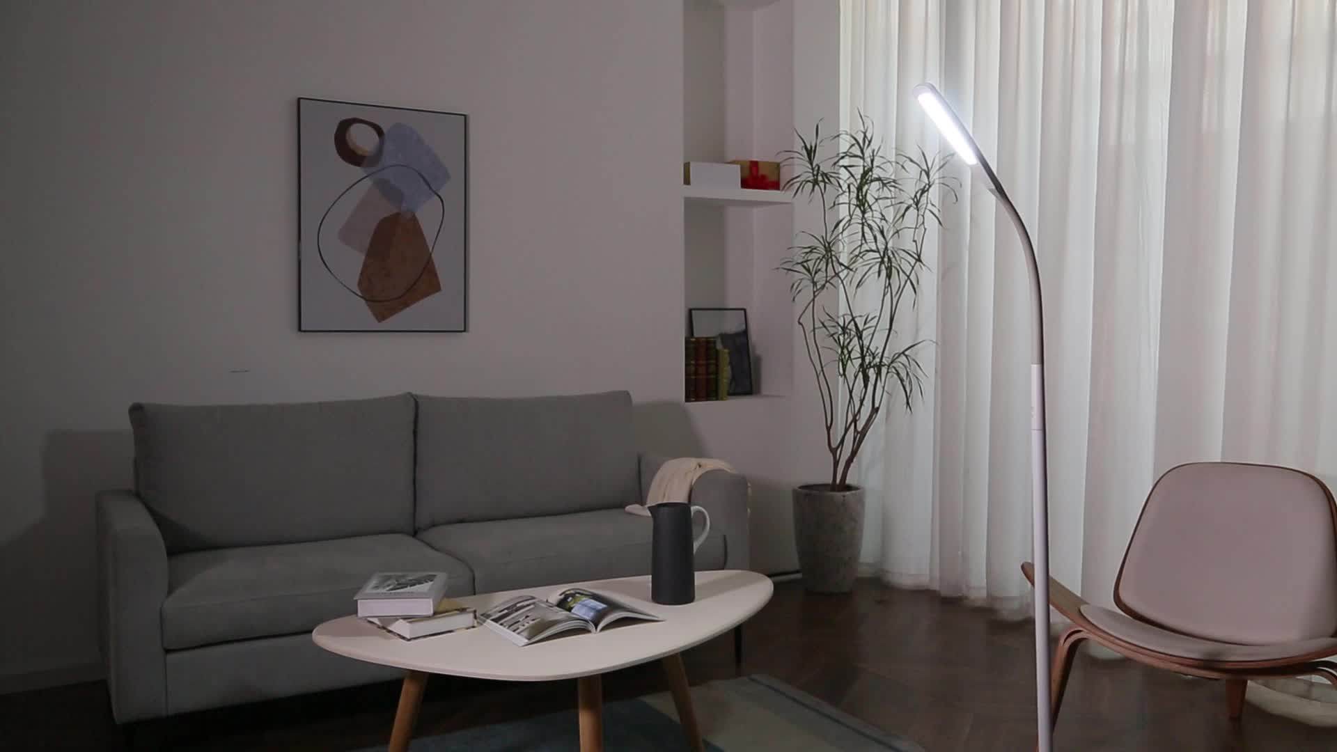 Office Led Floor Lamp Gooseneck Dimmer Color Standing Floor Led Lamp ...