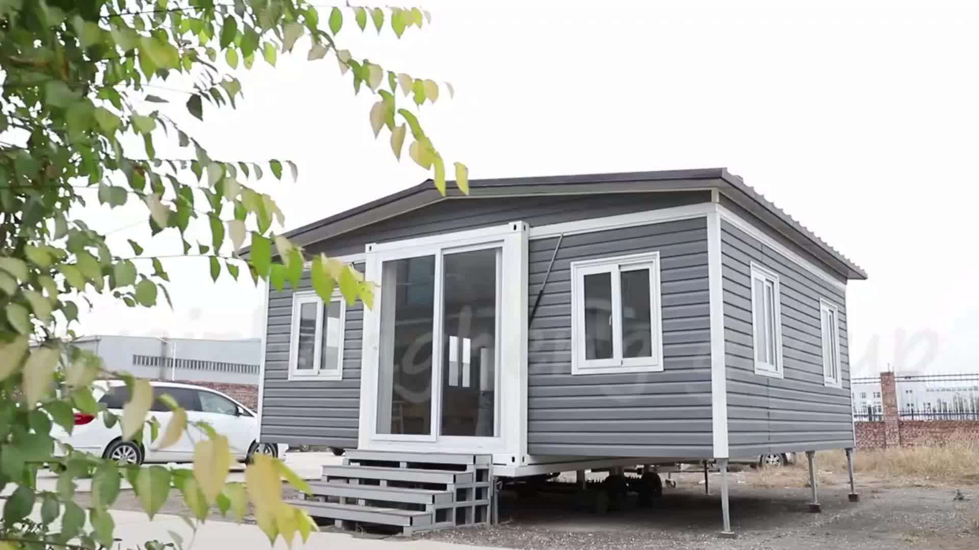 Garden Foldable Modular Pre Fabricated Houses Villa 3 Bedroom House ...