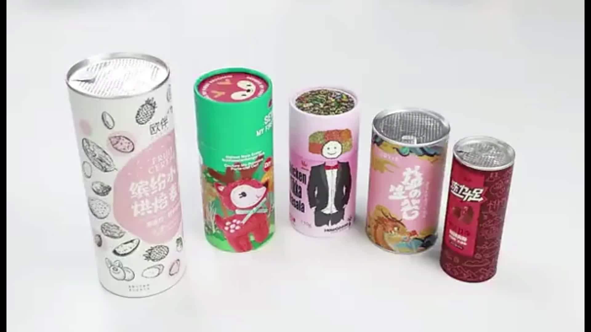 Wholesale 2023 Cylinder Eco Friendly Food Grade Paper Tubes Powder Eco ...