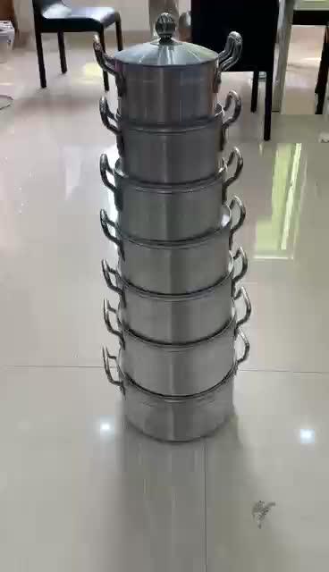 Factory Produce 7PCS ALUMINUM COOKING POT SET FOR AFRICA MARKET 16-28CM ...