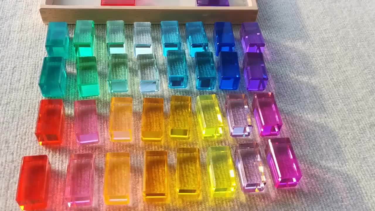 Traditional Building Block Sets Plexiglass Stacking Tumbling Tower ...