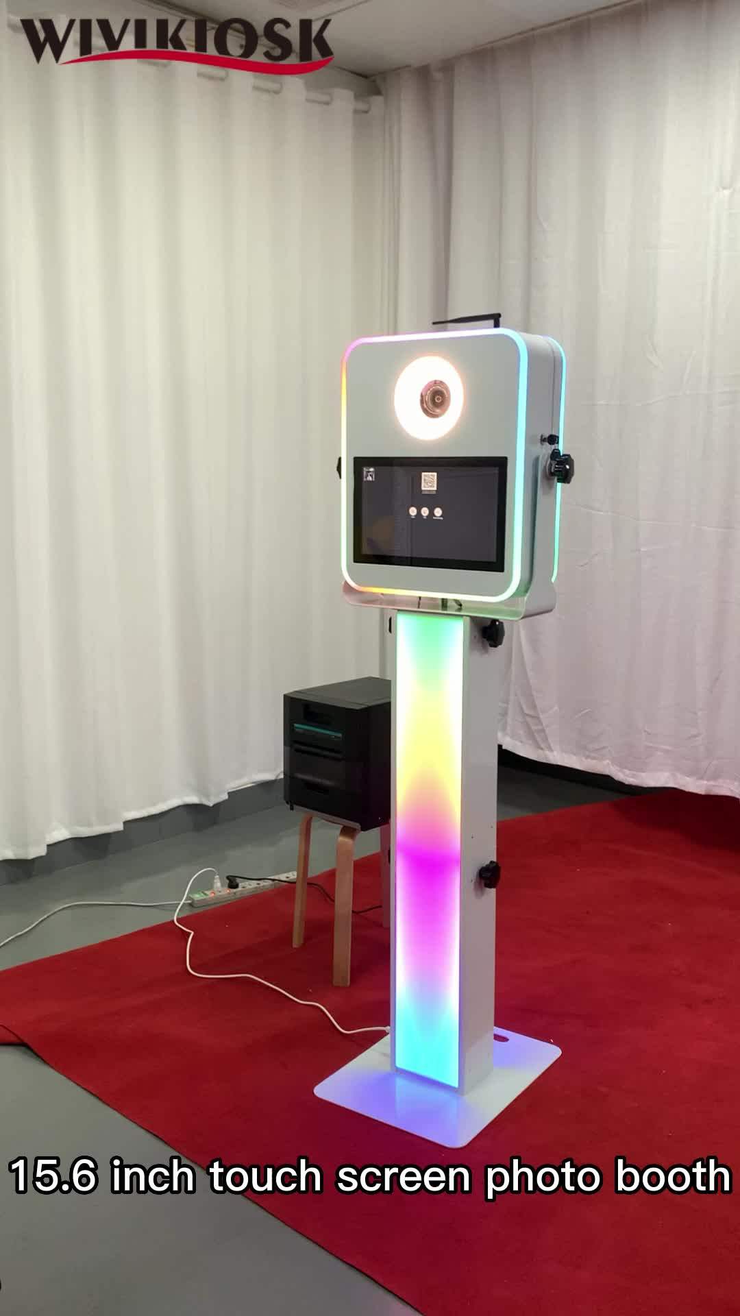 High Quality Selfie Station Photo Booth Kiosk Machine Dslr And Printer ...