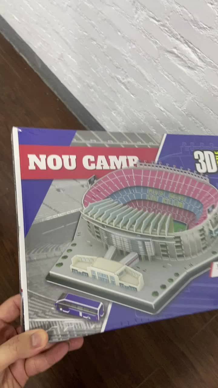 3d Paper Diy Puzzles Lusail Stadiums - Buy Qatar Stadium Puzzle,Diy 3d ...