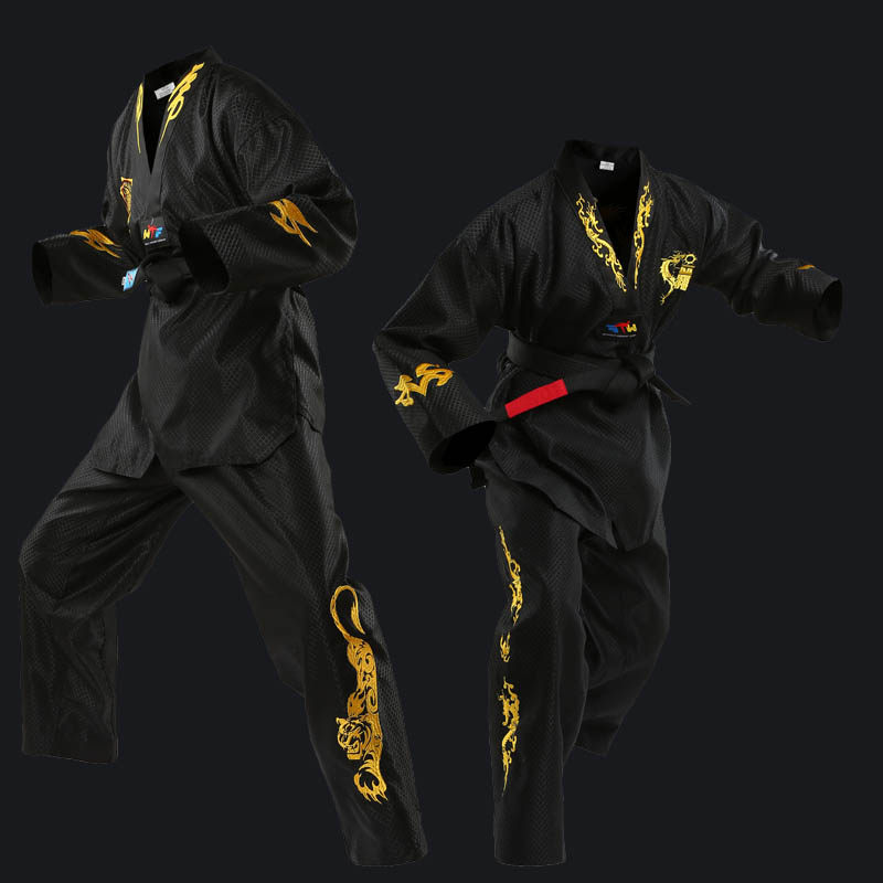 🔥 Dracula taekwondo suit | Black coaching uniform summer training uniform 🔥