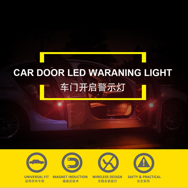 Buy Car decoration door security door warning light LED conversion end ...