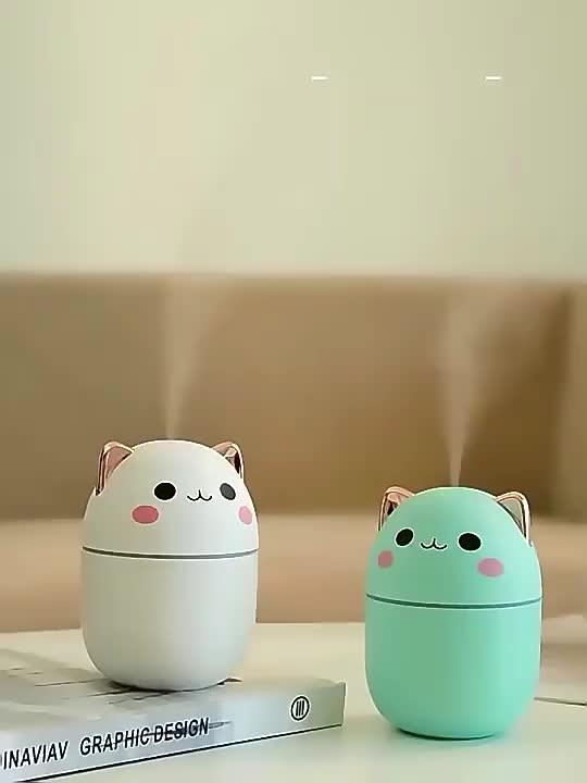 200ml Kawaii Air Humidifier Cute Kawaiil Aroma Diffuser With Night ...