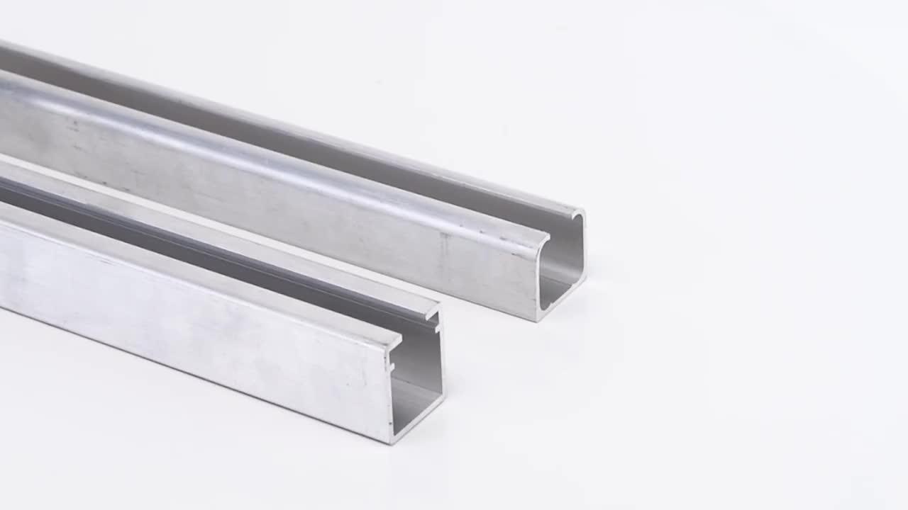 Heavy Duty Sliding Door Track Aluminum Extrus Aluminum Profil Sliding ...