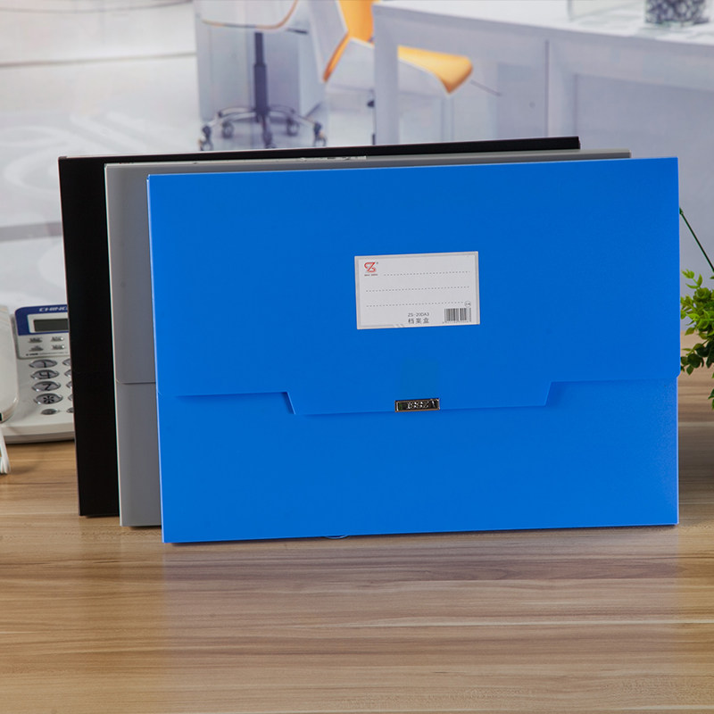 [USD 10.35] a3 Archive Box PP Plastic Blue File Box Sketch Paper ...
