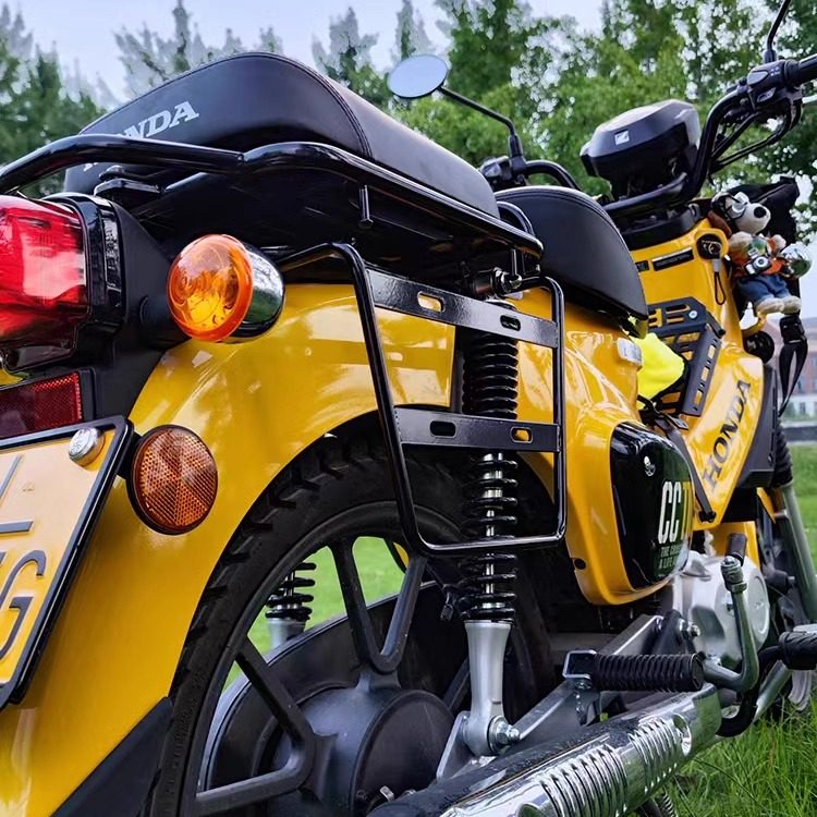 幼兽CC110改装必备！复古弯管侧边架+后货架储物架，让你的摩托车变身实用派！ -摩托车车架-淘宝好物网