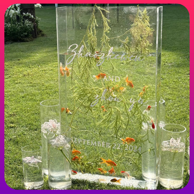 Custom transparent acrylic fish tank welcome sign – the new hotspot for ...
