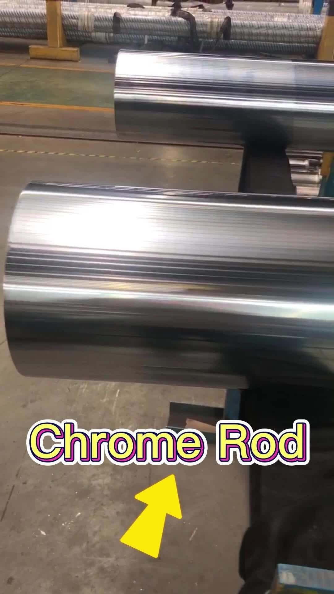 Sae1045 C45e Piston Rod S45c Hard Chrome Hydraulic Cylinder Plated Rod ...