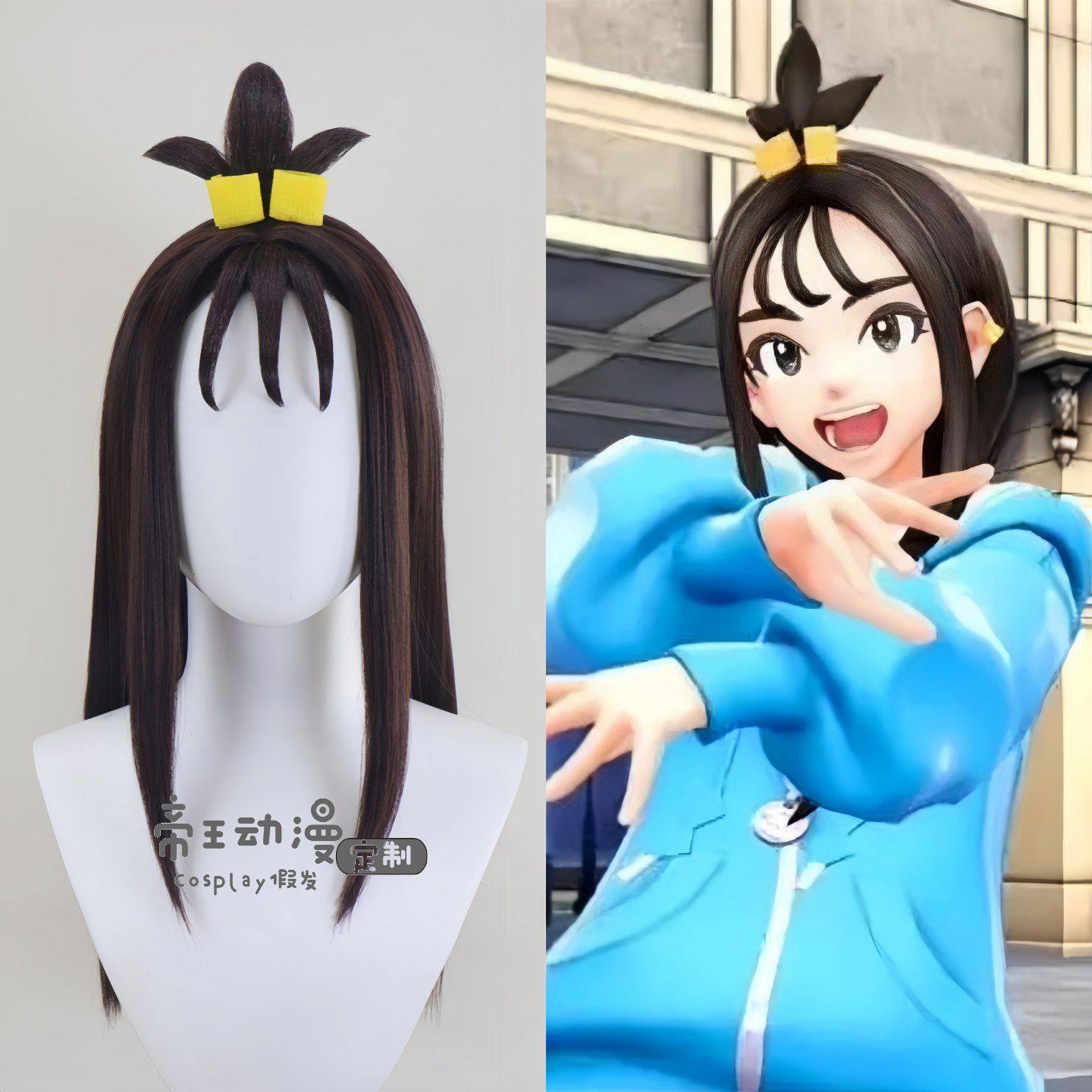 宝可梦传说ZA 玳萝lida 茉蜜姬Mable 玛琪艾儿Emma 乌羽 cos假发