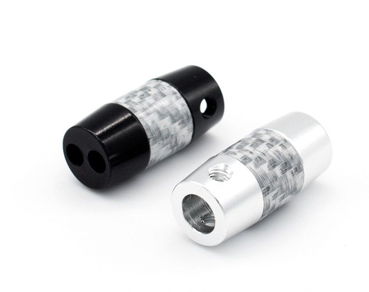 Aluminum oxide/carbon fiber splitter headphone upgrade line one-to-two ...