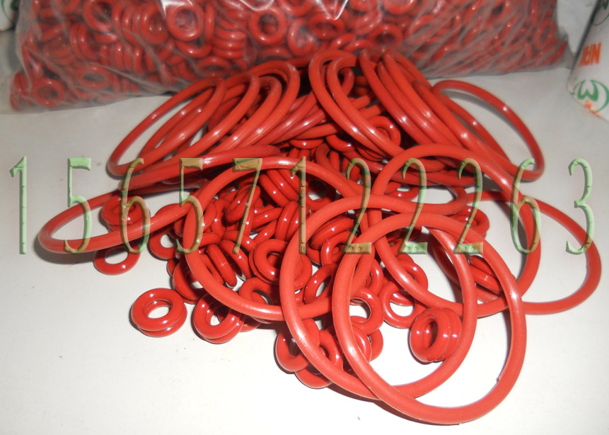 Red high temperature resistant silicone O-ring Outer diameter 15 16 17 ...
