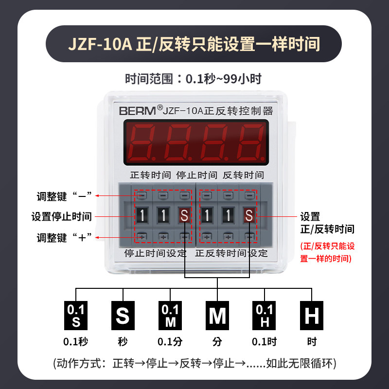 贝尔美JZF-10A电机控制器，自动循环的秘密武器？🚀-时间继电器-淘宝好物网