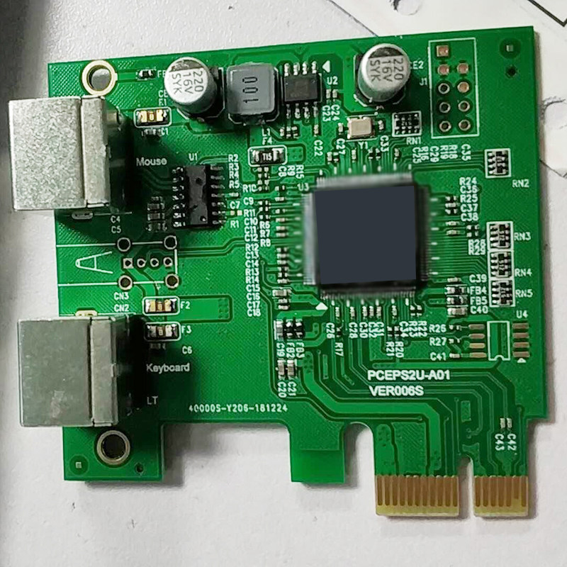 Pci-e Turn PS2 Keyboard Mouse combination adapter card PS 2 round port ...