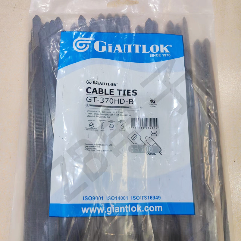 GT-370HD-B 7.6x368x370台湾华伟捷诺克Giantlok尼龙扎带 UL认证