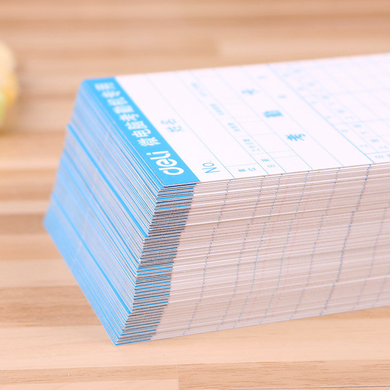 [USD 12.71] 100 Dell Attendance Cards Paper Clocking Machine Clocking ...