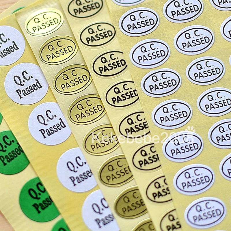 [USD 5.11] Select QC passed label for multiple specifications. White QC ...