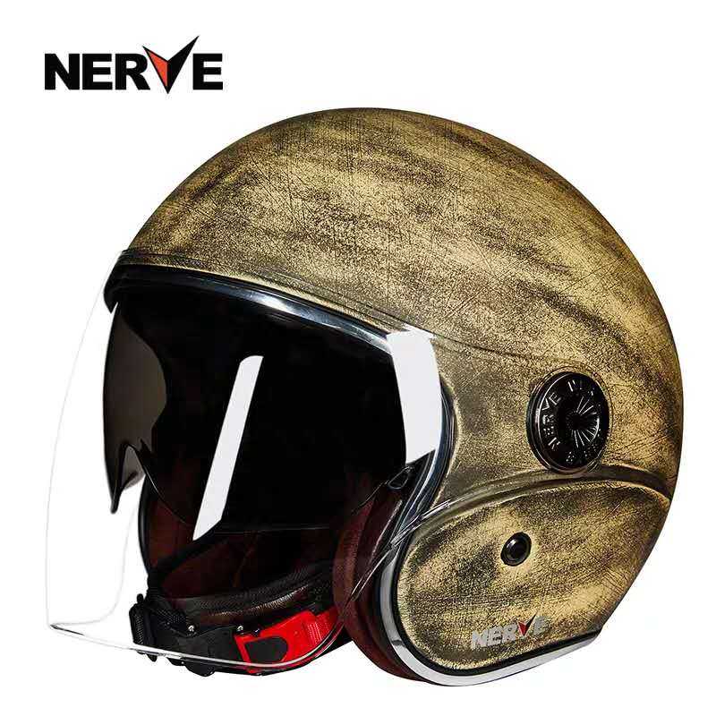 [USD 209.59] NERVE helmet male motorcycle retro locomotive Harley half ...