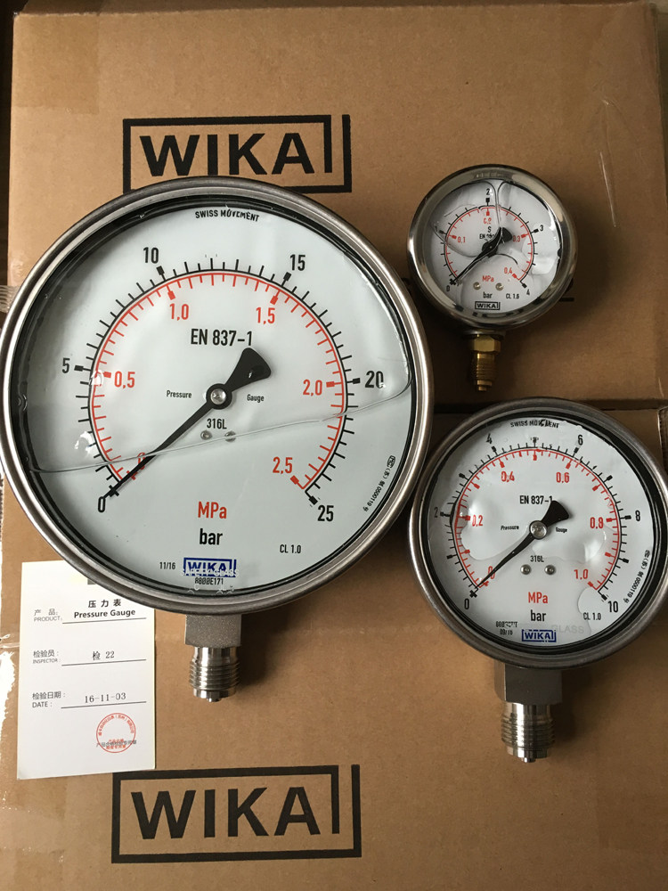 Wicca WIKA pressure gauge EN837-1 German imported shock resistant ...