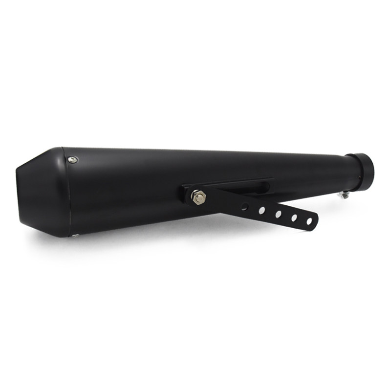 [USD 6.88] Retro motorcycle modified universal fishbill silencer silent ...