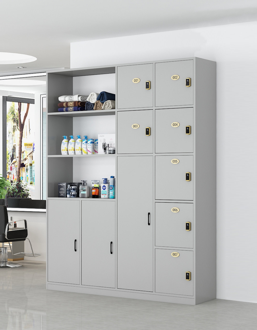 Hair salon locker and towel cabinet combination 🔥 Multi-functional ...