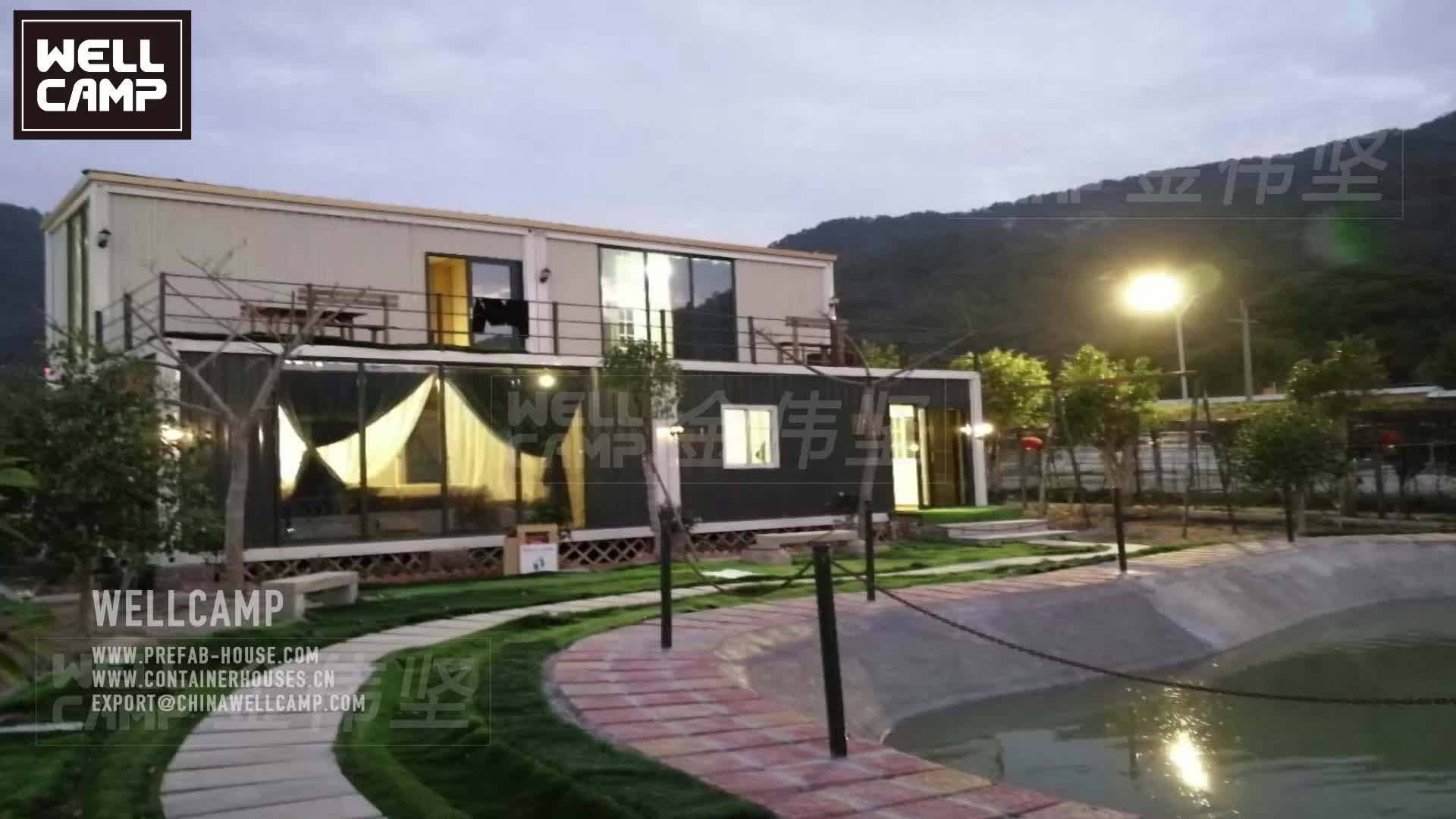 Luxury Prefab Detachable Container Homes L Type Design Two Stories ...