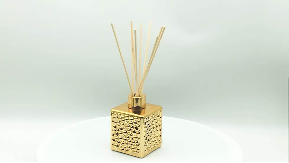 Haodexin 190ml Designer 6oz Electroplated Metallic Diffuser Bottle ...