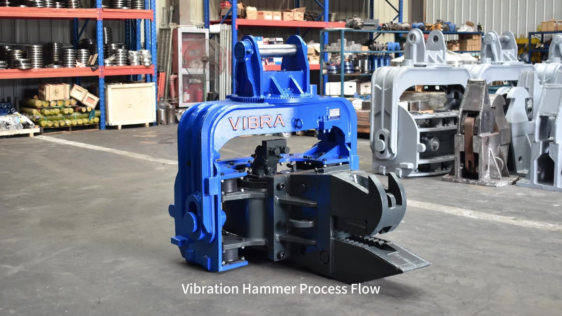 Spot Excavator-mounted Vibro Hammer Vibratory Sheet Piling And Pile ...