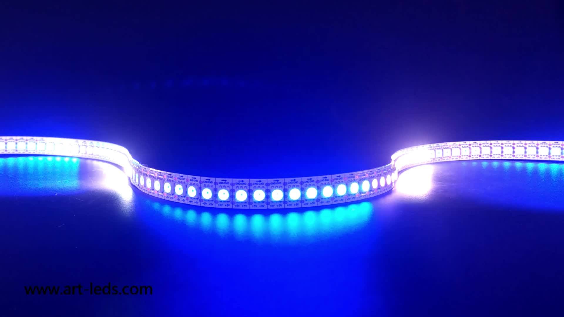 With Clock And Data Cables 12mm Width Flexible Apa102 Display Digital ...