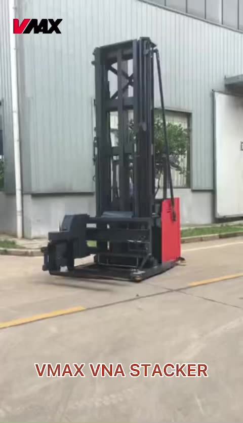 Vna Electric Reach Truck Stacker 1.5ton Three Way Pallet Stacker Curtis ...