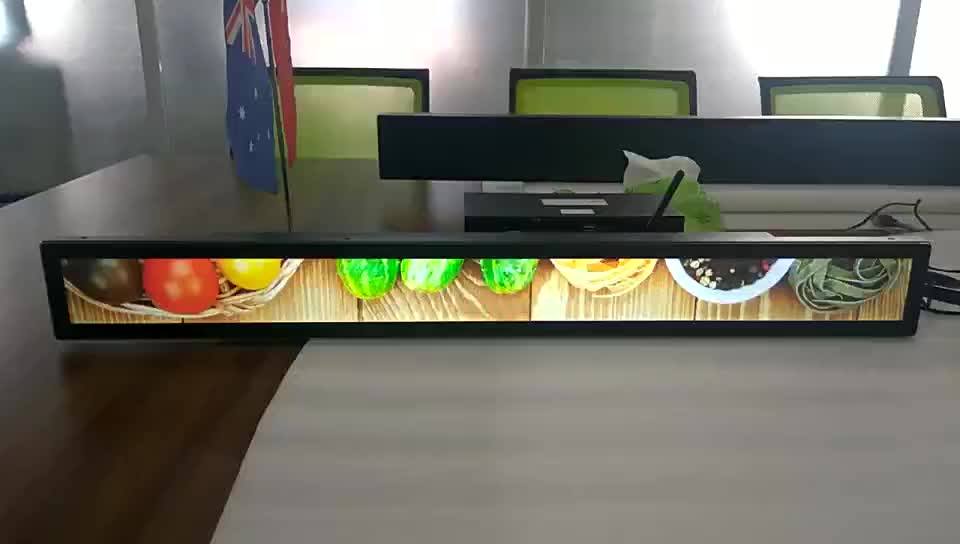 34.9 Inch Ultra-wide Stretched Digital Signage Lcd Shelf Display ...