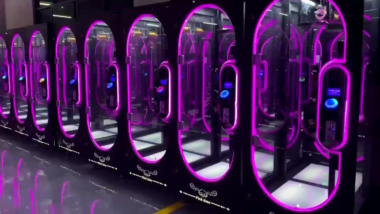 Yirun Pink Date Arcade Claw Machine Prize Cutting Gift Game Machine For ...