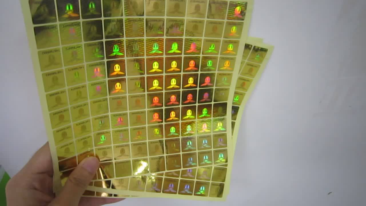 2d/3d Security Transparent Hologram Sticker / Custom Hologram Clear ...