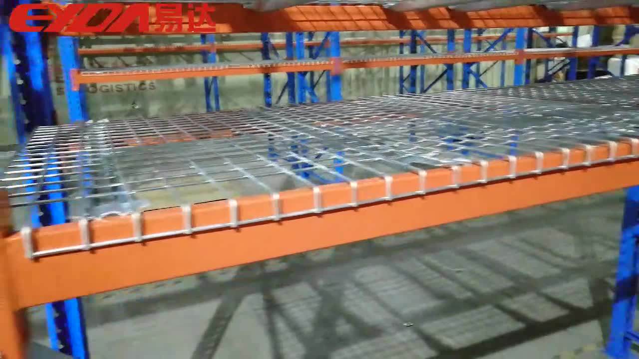 Warehouse Pallet Rack Galvanized Welded Wire Mech Decking Panel - Buy ...