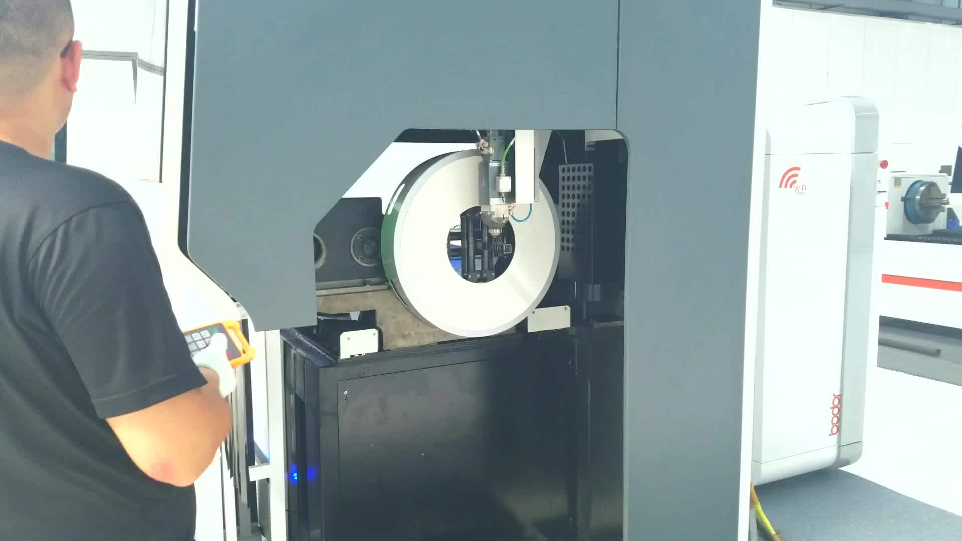 Bodor Fiber Laser Cutting Square&round Tube Which Equipped Electronic ...